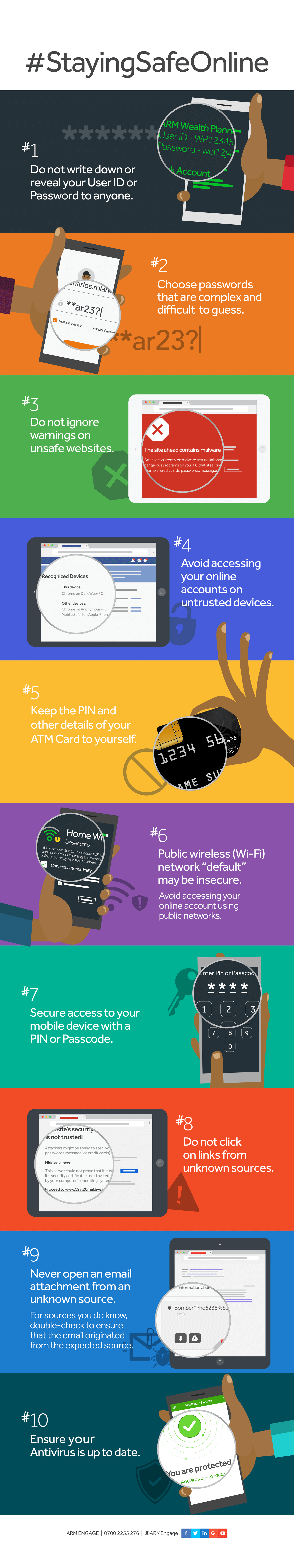 #StayingSafeOnline – 10 tips to protect your account - ARM